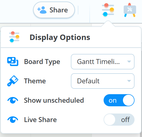 Gantt Timeline views