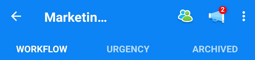 Task Board urgency: list view (iOS and Android)