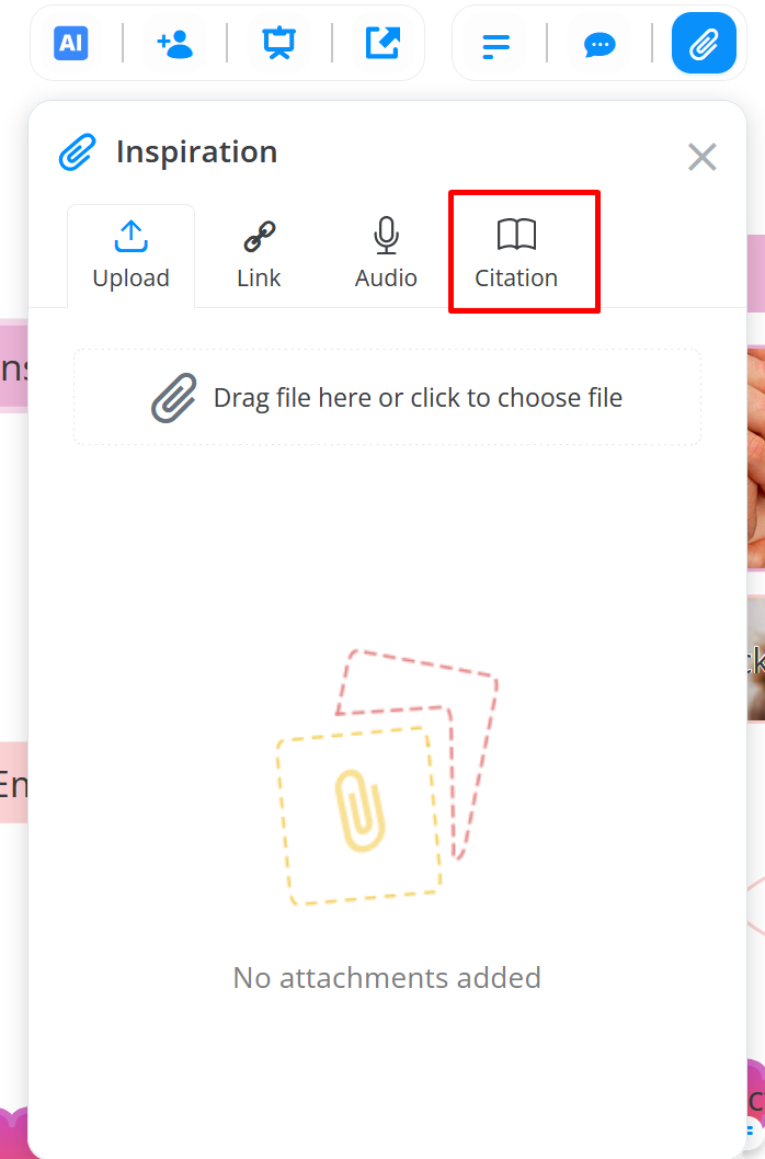 Adding citation references to Mind Maps