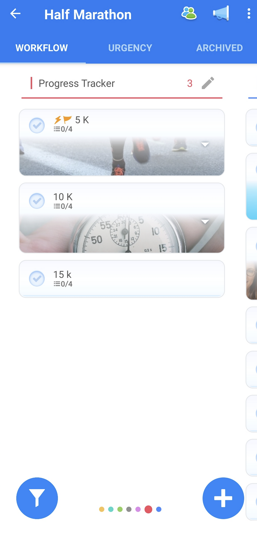 Creating Categories Workflow/Kanban view (iOS and Android)