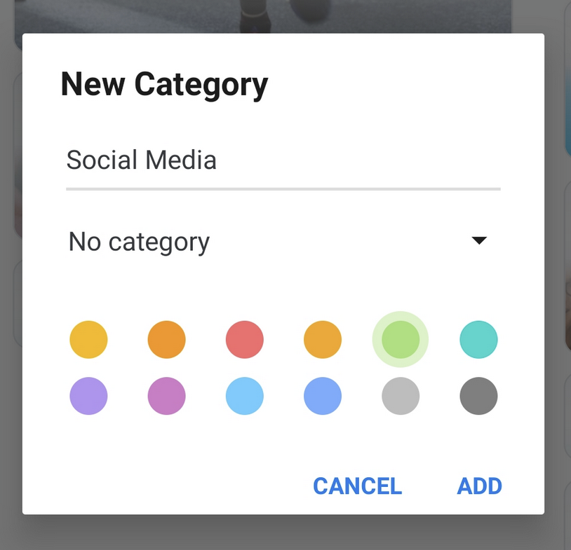 Creating Categories Workflow/Kanban view (iOS and Android)