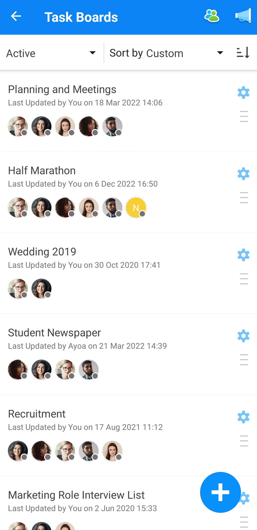 Task Board browser (iOS and Android)