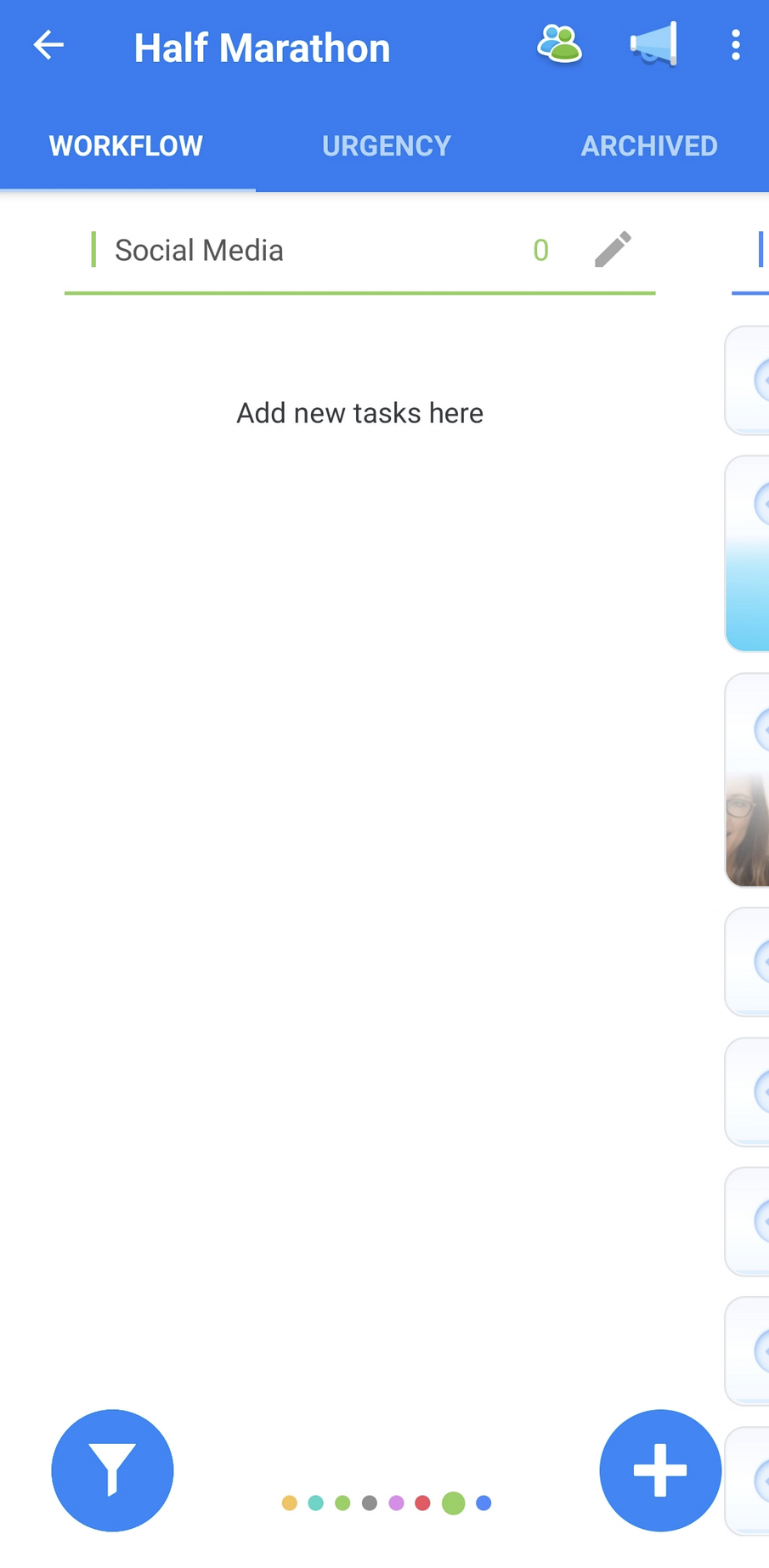 Creating Categories Workflow/Kanban view (iOS and Android)