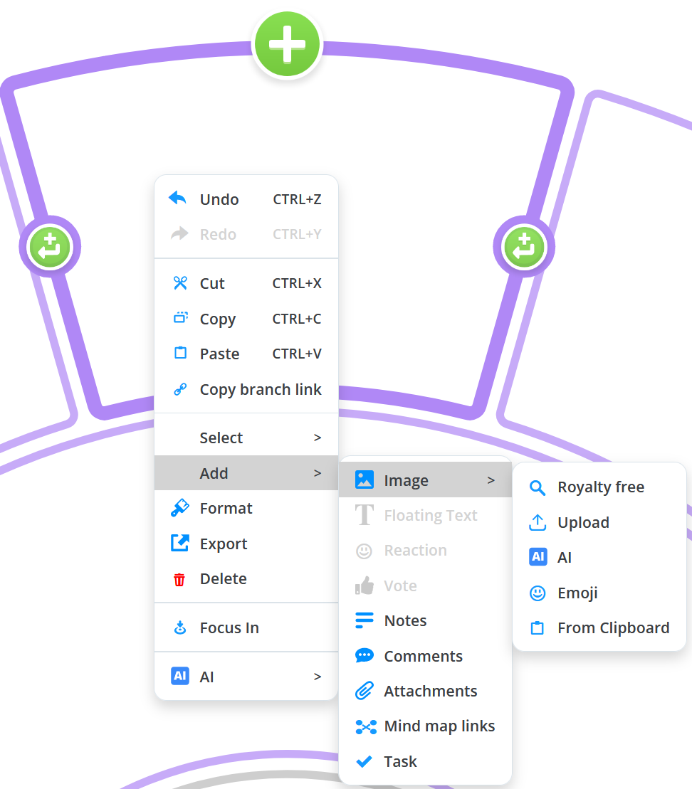 Images in Radial Maps