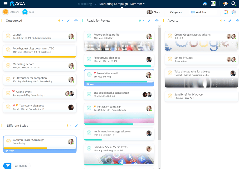 Starting a Chat from a Task Board (Workflow/Kanban)
