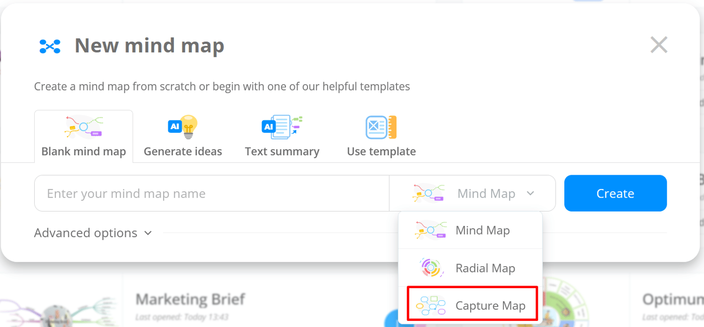 Creating a new Capture Map