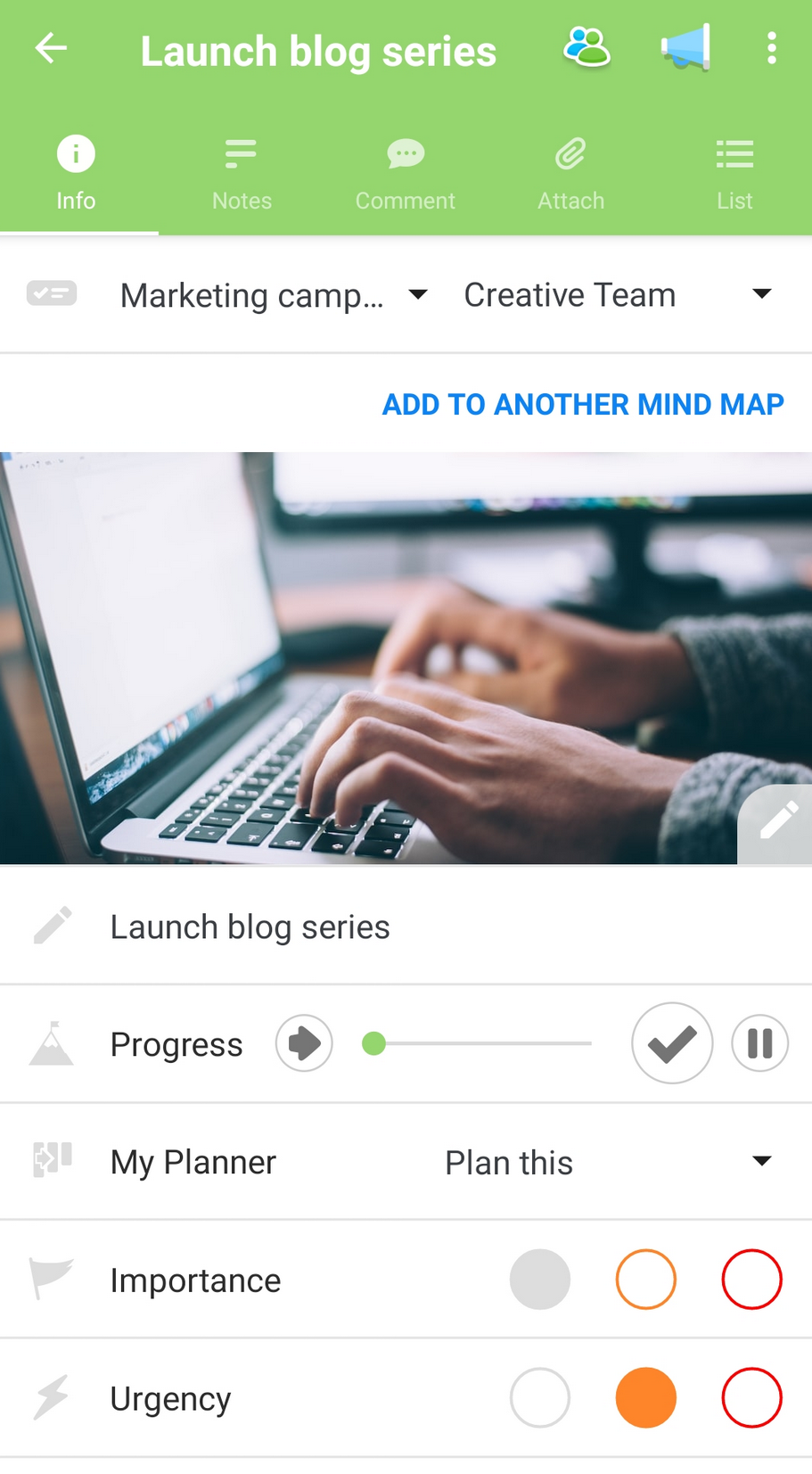 Task history (iOS and Android)