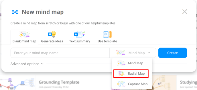 Creating a Radial Map