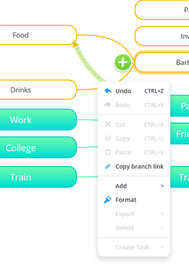 Relationship Arrows in Mind Maps