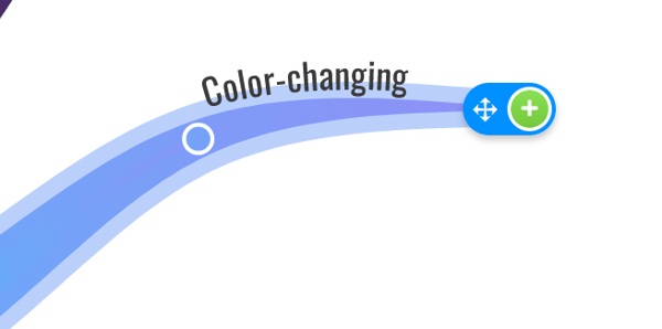 Freehand mode and control points in Mind Maps
