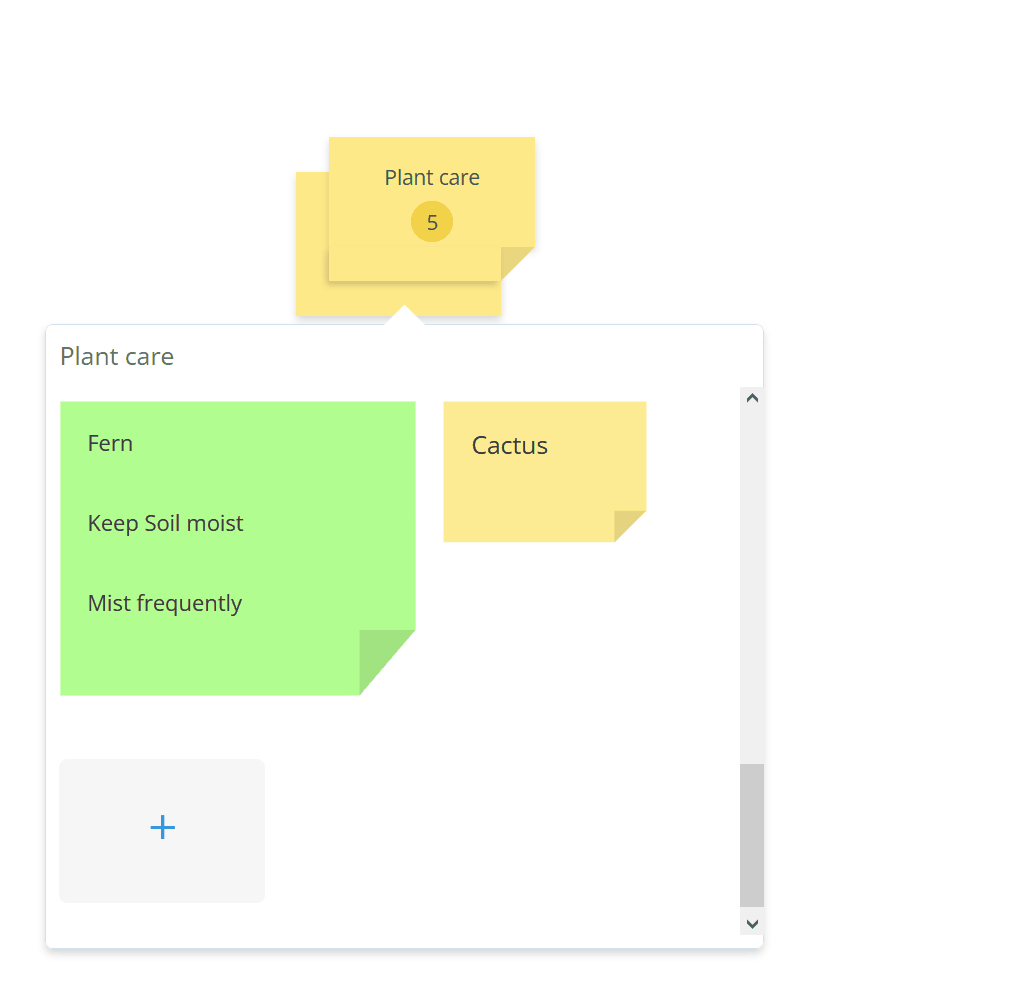 Whiteboard sticky notes