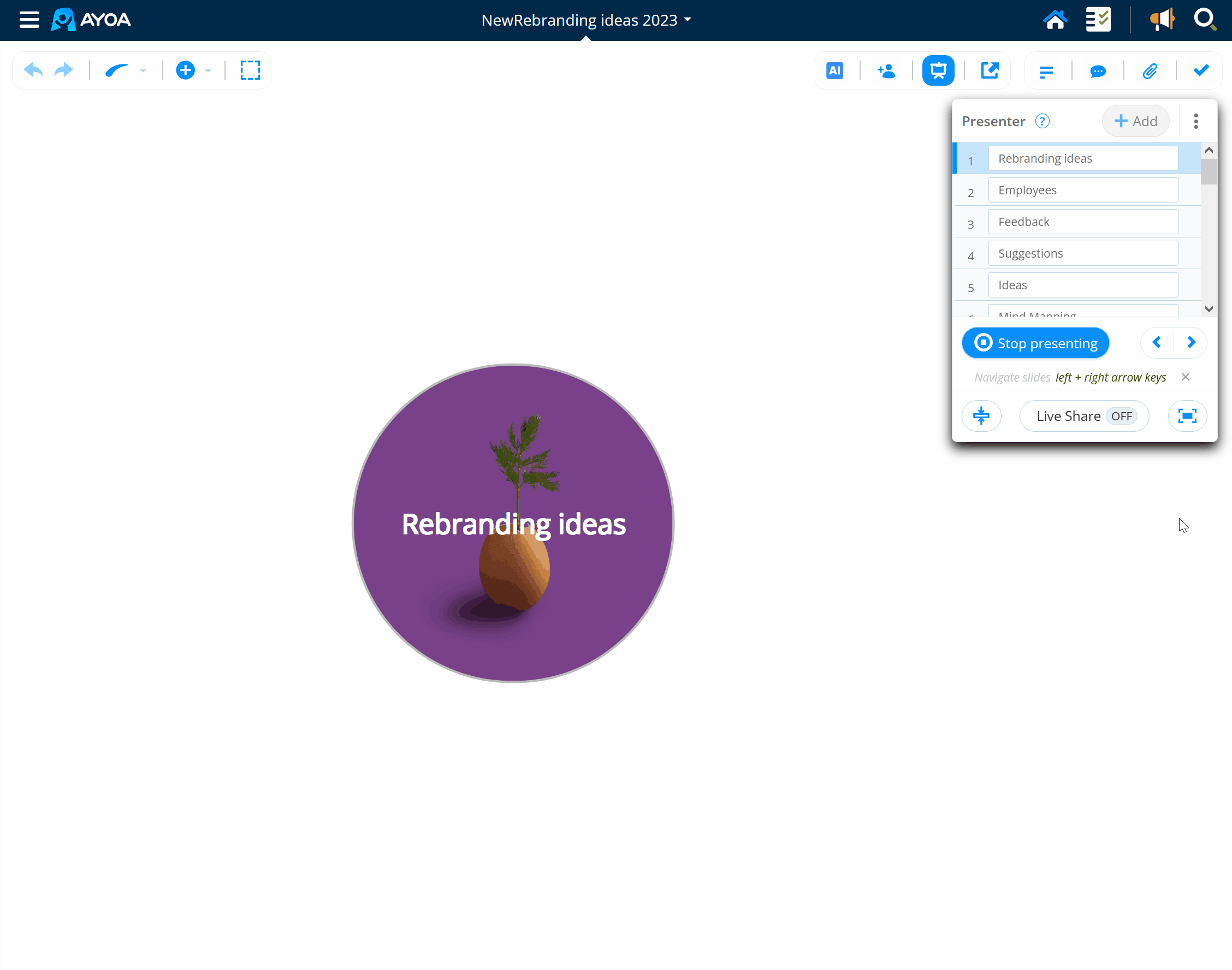 Present your Mind Maps