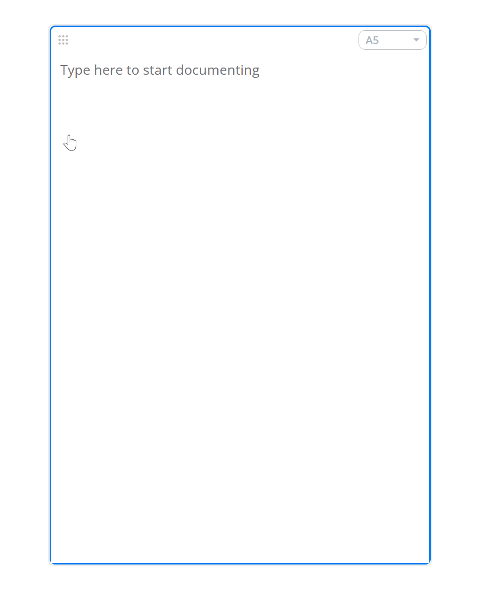 Creating an embedded document in AYOA Whiteboards