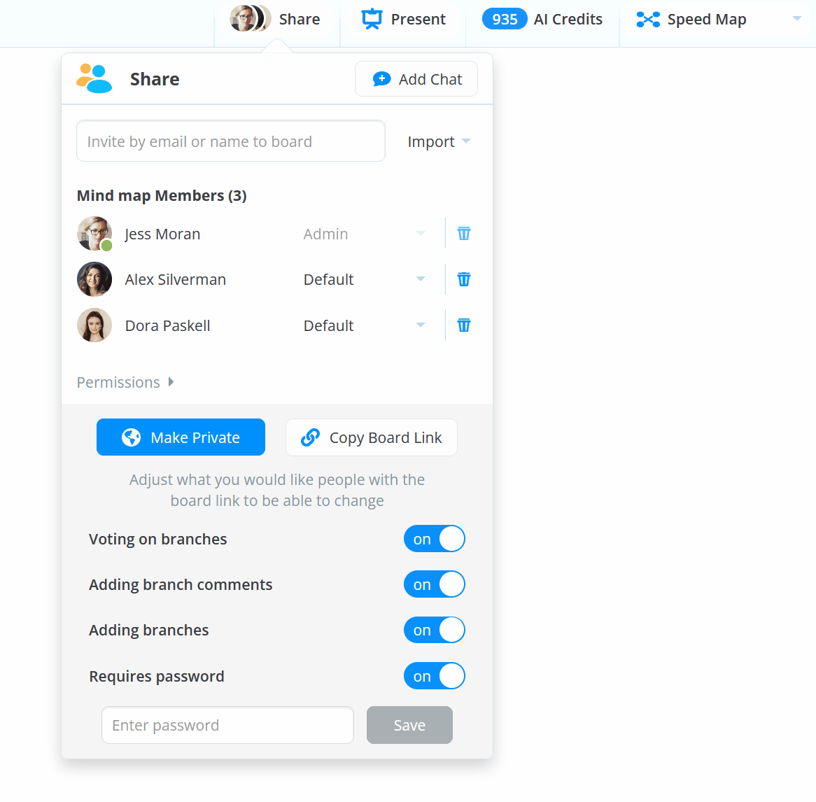 Public Share Mind Maps