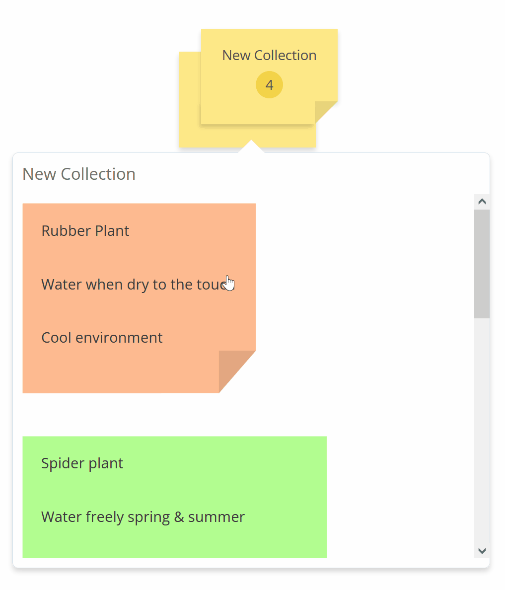 Whiteboard sticky notes