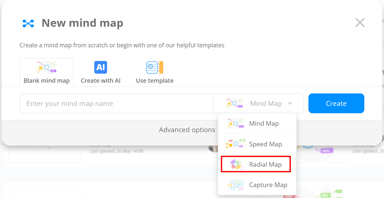 Creating a Radial Map